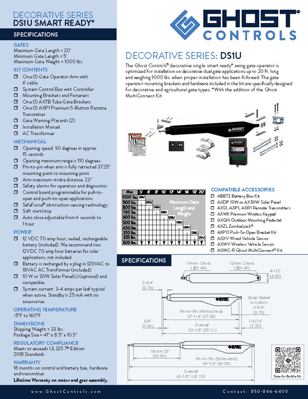 Ghost Controls PRO Series Trifold Brochure - Pro-Ghost Controls