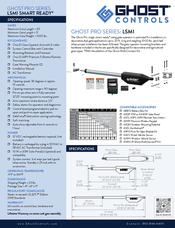 Ghost Controls PRO Series Trifold Brochure - Pro-Ghost Controls