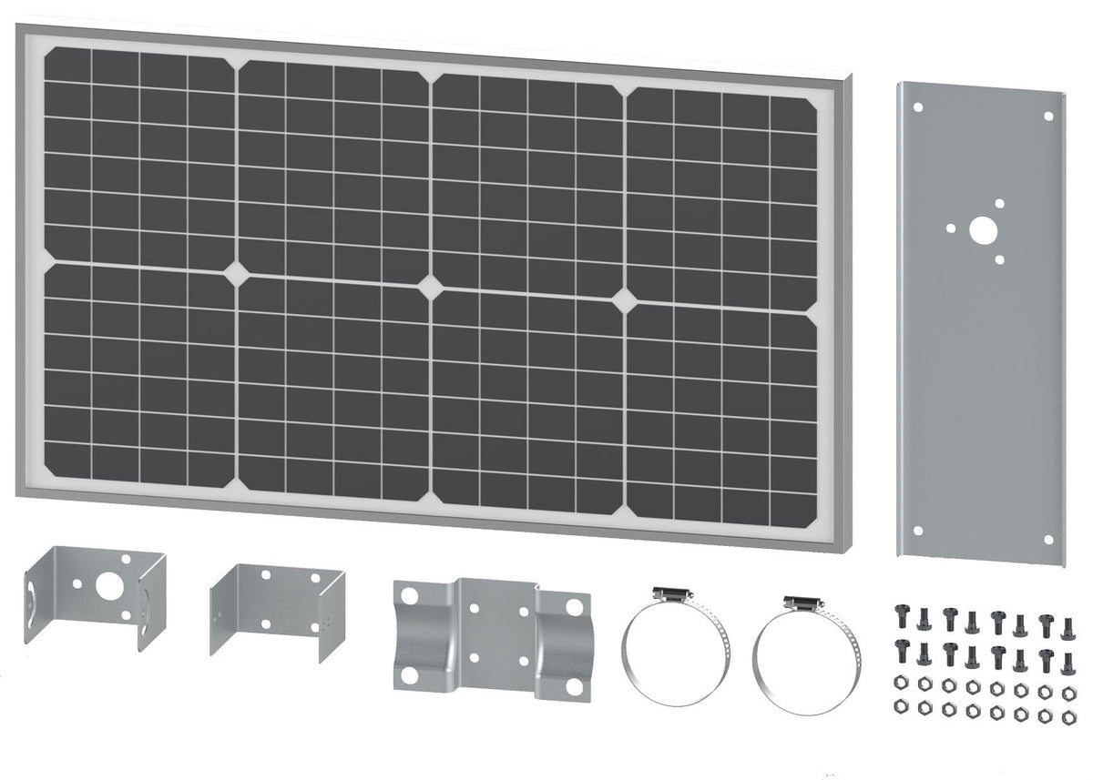 AX30 30 Watt Monocrystalline Solar Panel Kit | Ghost Controls - Pro ...