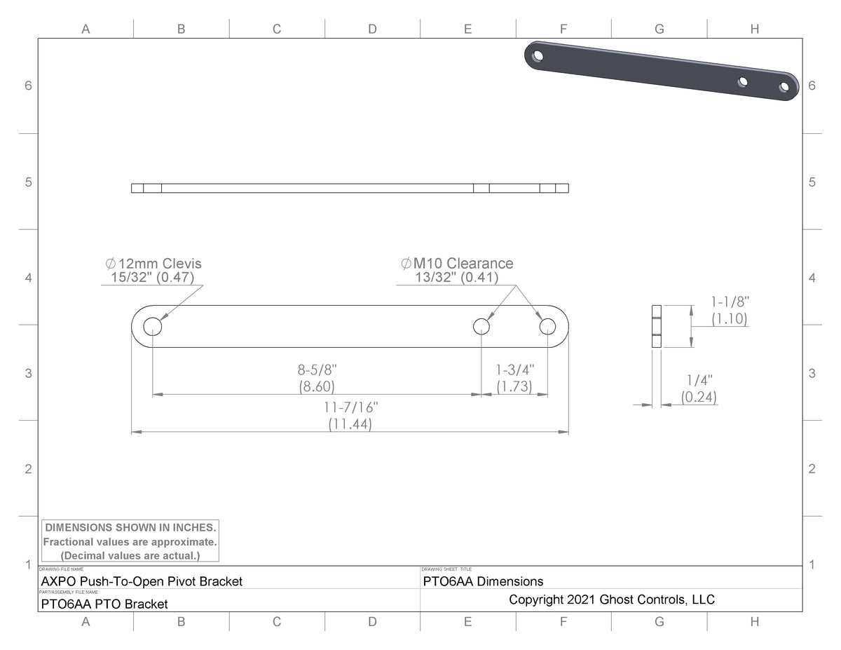 AXPO Push-To-Open Brackets | Ghost Controls - Pro-Ghost Controls