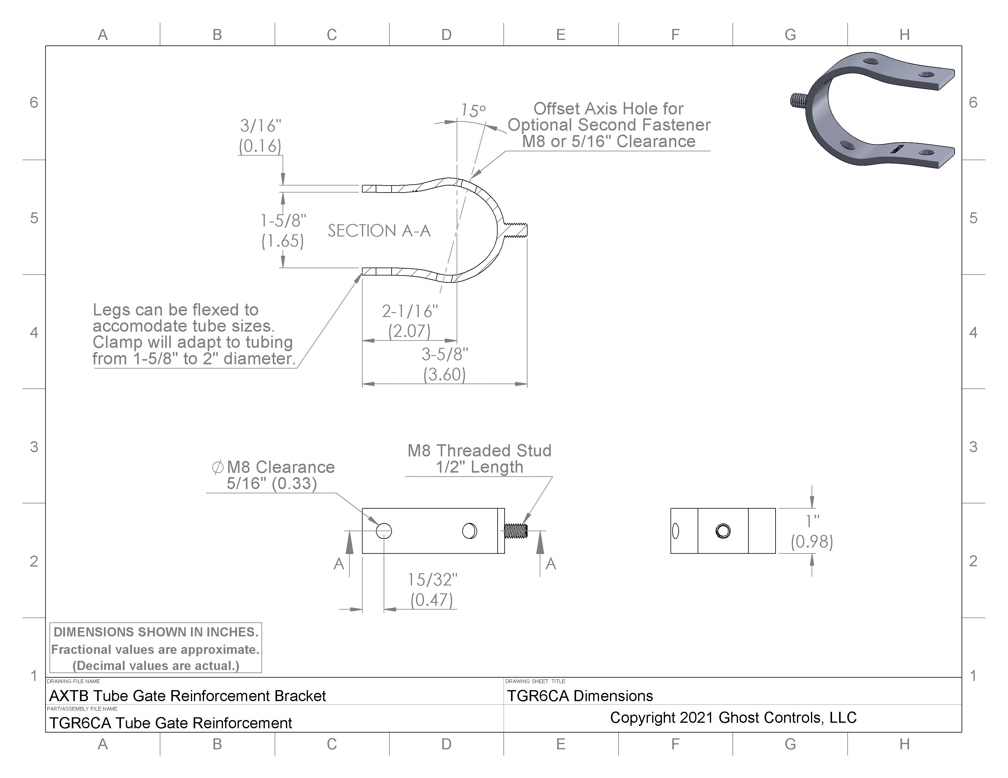 AXTB Universal Tube Bracket Kit | Ghost Controls - Pro-Ghost Controls
