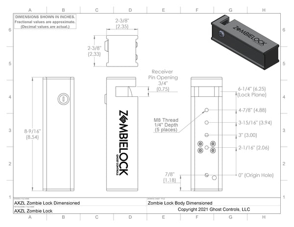 AXZL ZombieLock Automatic Gate Latch/Lock | Ghost Controls - Pro-Ghost ...